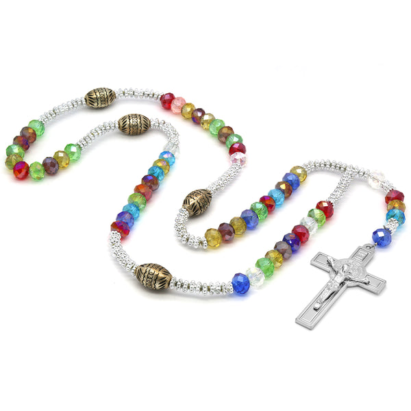 Hip Hop Rosaries | Multi Crystal Rosary | BlingKinStar – BlingKingStar